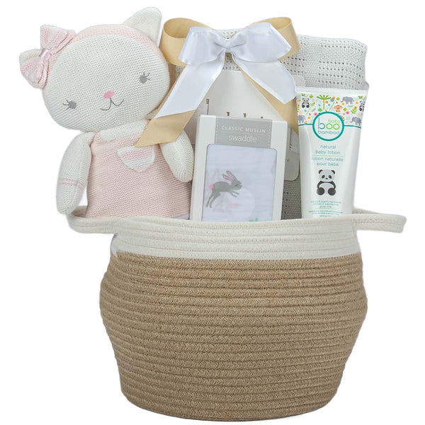 Ava Cat Luxury Baby Gift Basket - MY BASKETS
