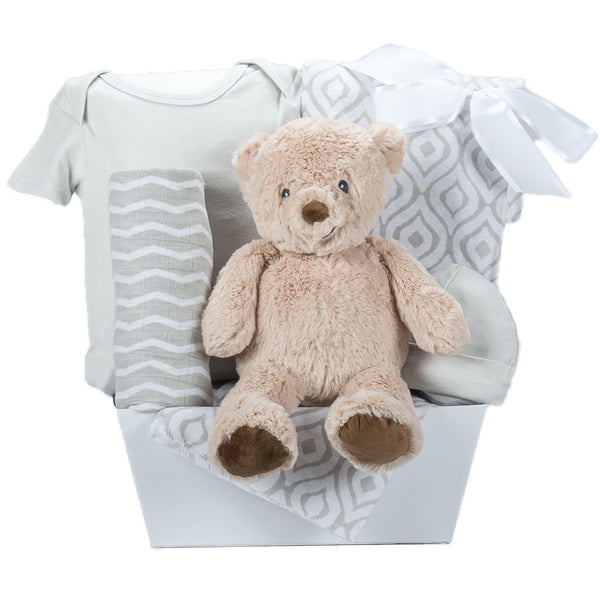 Adorable Neutral Gender Baby Gift Basket Perfect For Newborns - MY BASKETS