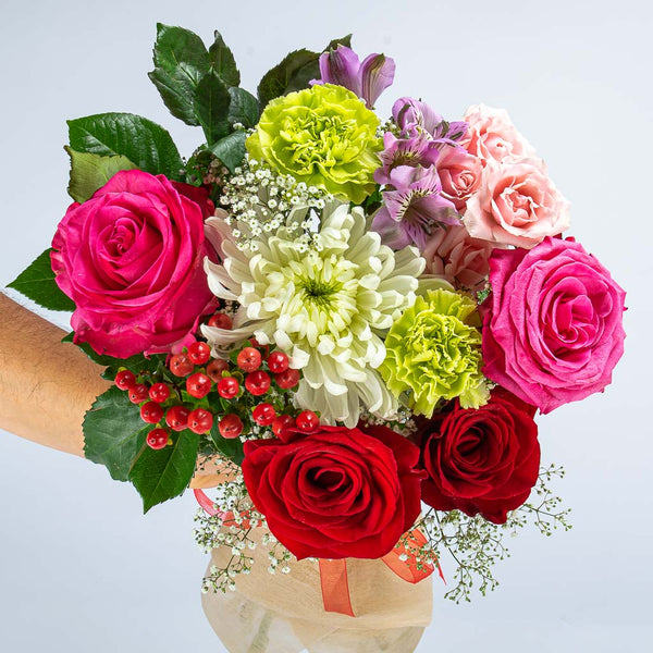 Colourful Flower Bouquet. - MY BASKETS
