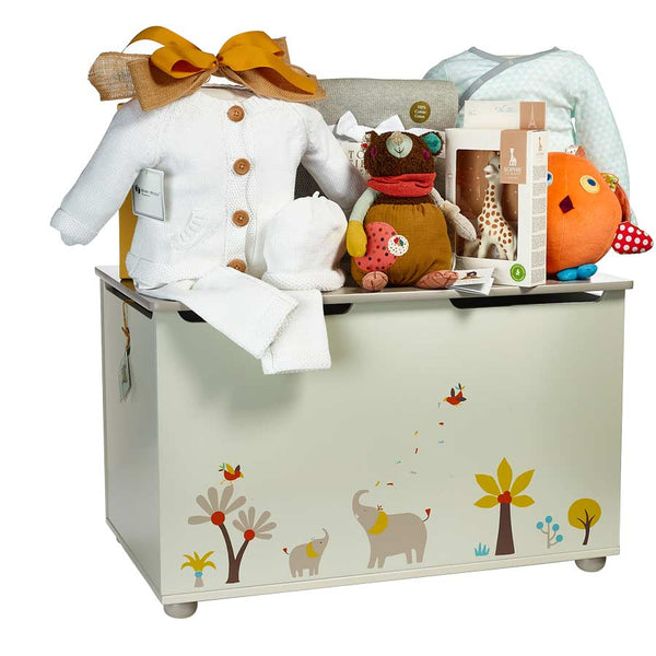 A Luxurious Baby Gift Full Of Goodies In This Baby Toy Chest - MY BASKETS